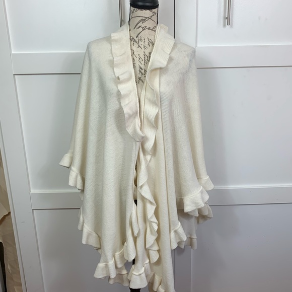 croft & barrow | Jackets & Coats | Ruffled Cape | Poshmark